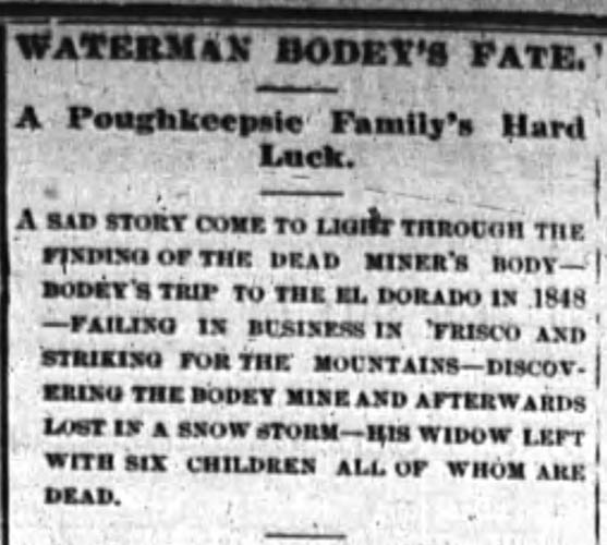 The Bodey’s of Poughkeepsie Saga – Part II
